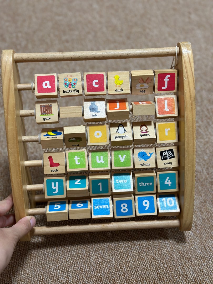 ELC Alphabet Teaching Frame - Mainan Edukasi Kayu Anak sempoa alpabet ...