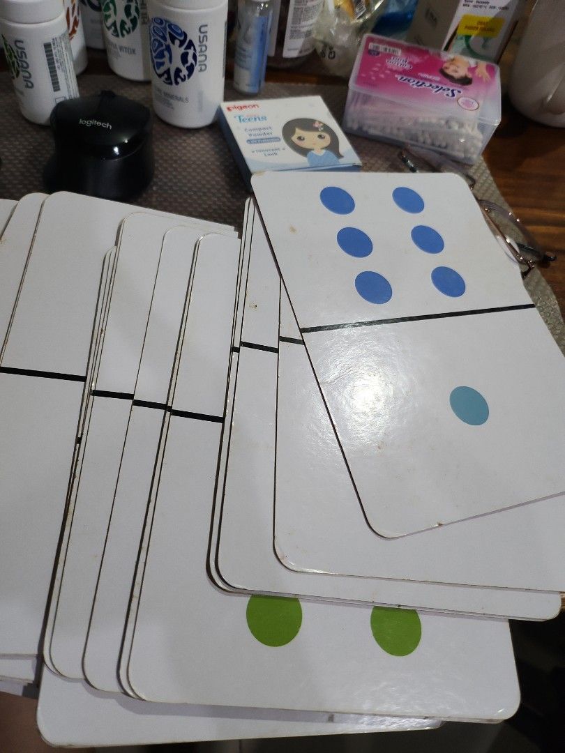 ELC jumbo number cards, Toys & Collectibles, Permainan Papan & Kartu di ...