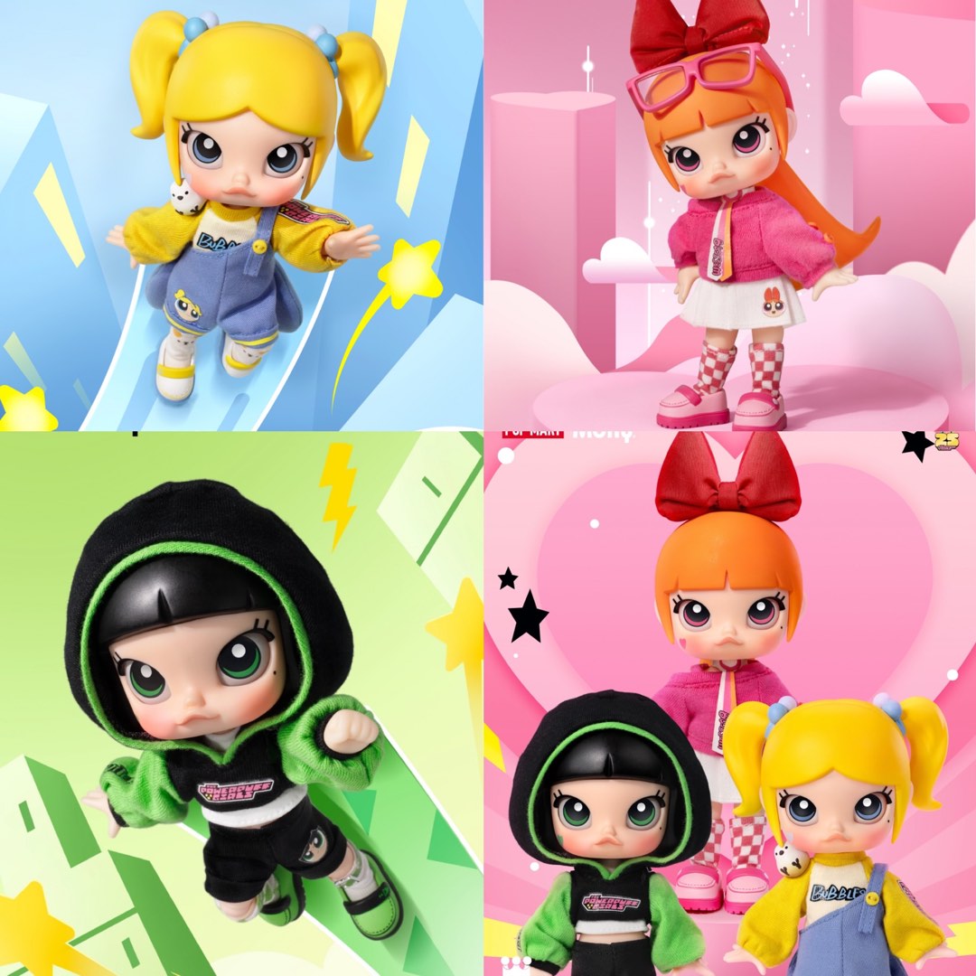 EXCLUSIVE MOLLY POWERPUFF GIRLS SERIES 13 CM ACTION POPMART / FULL SET ...