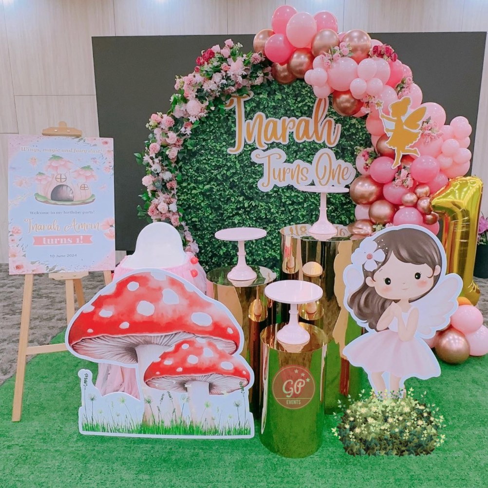 Fairy Garden Theme Birthday Party Decor Set Up, Lifestyle Services ...