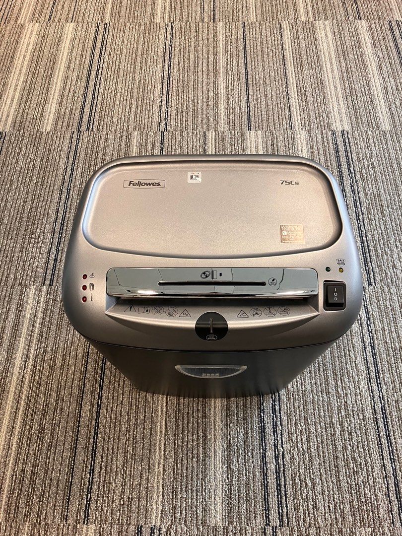 Fellows Powershred 75Cs Cross-Cut Shredder 碎紙機, 電腦＆科技, 打印機及影印機 - Carousell
