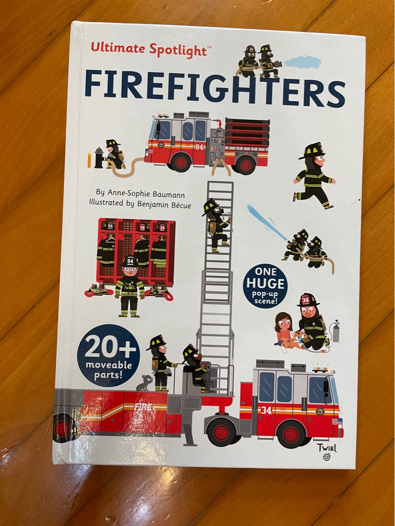 Firefighter flip and flap book, 興趣及遊戲, 書本 & 文具, 小朋友書 - Carousell