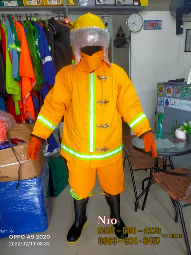 fireman suit y ellow, Men's Fashion, Coats, Jackets and Outerwear on ...
