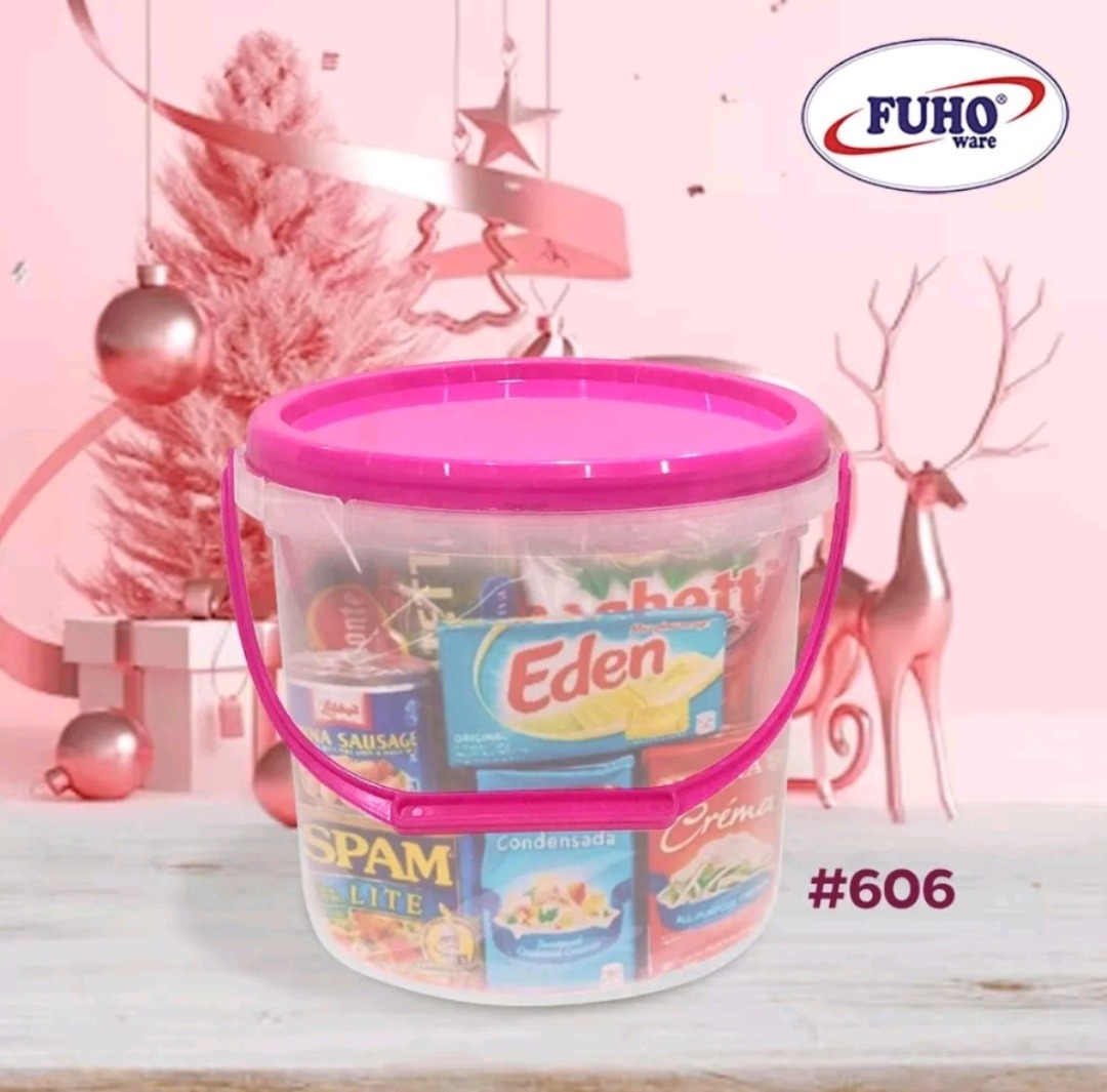 FUHO Bucket with Seal 6L, #606. 1pc Plastic Container Pail Canister ...