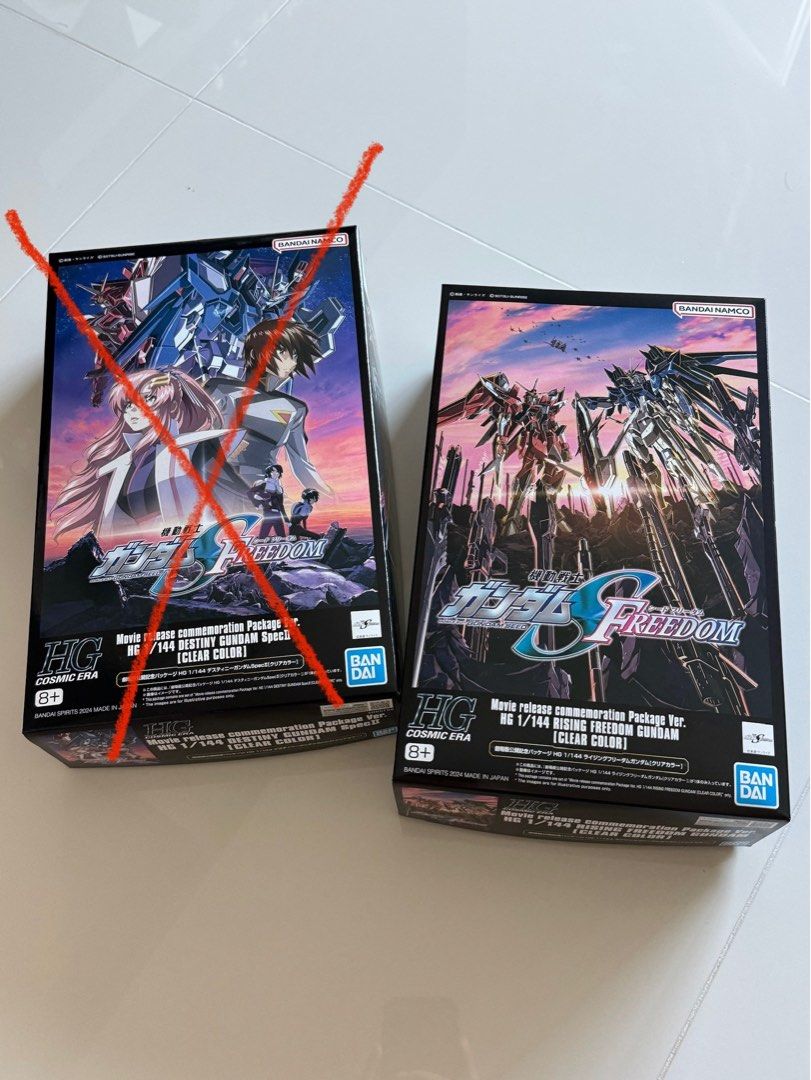 HG Rising Freedom Gundam Clear, Hobbies & Toys, Toys & Games on Carousell