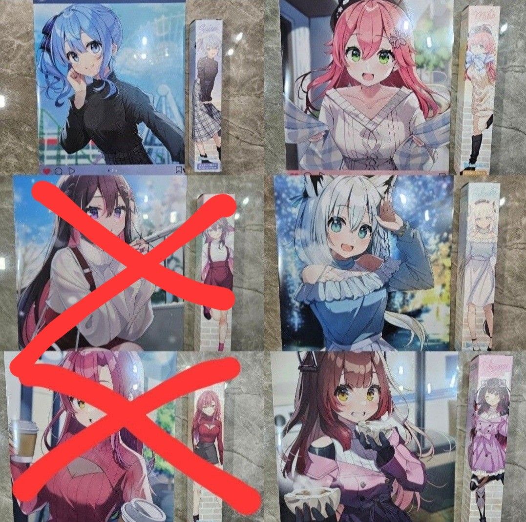 [Hololive] Lawson Collaboration Merch Japan Exclusive Clear File Poster Set Hoshimachi Suisei ...