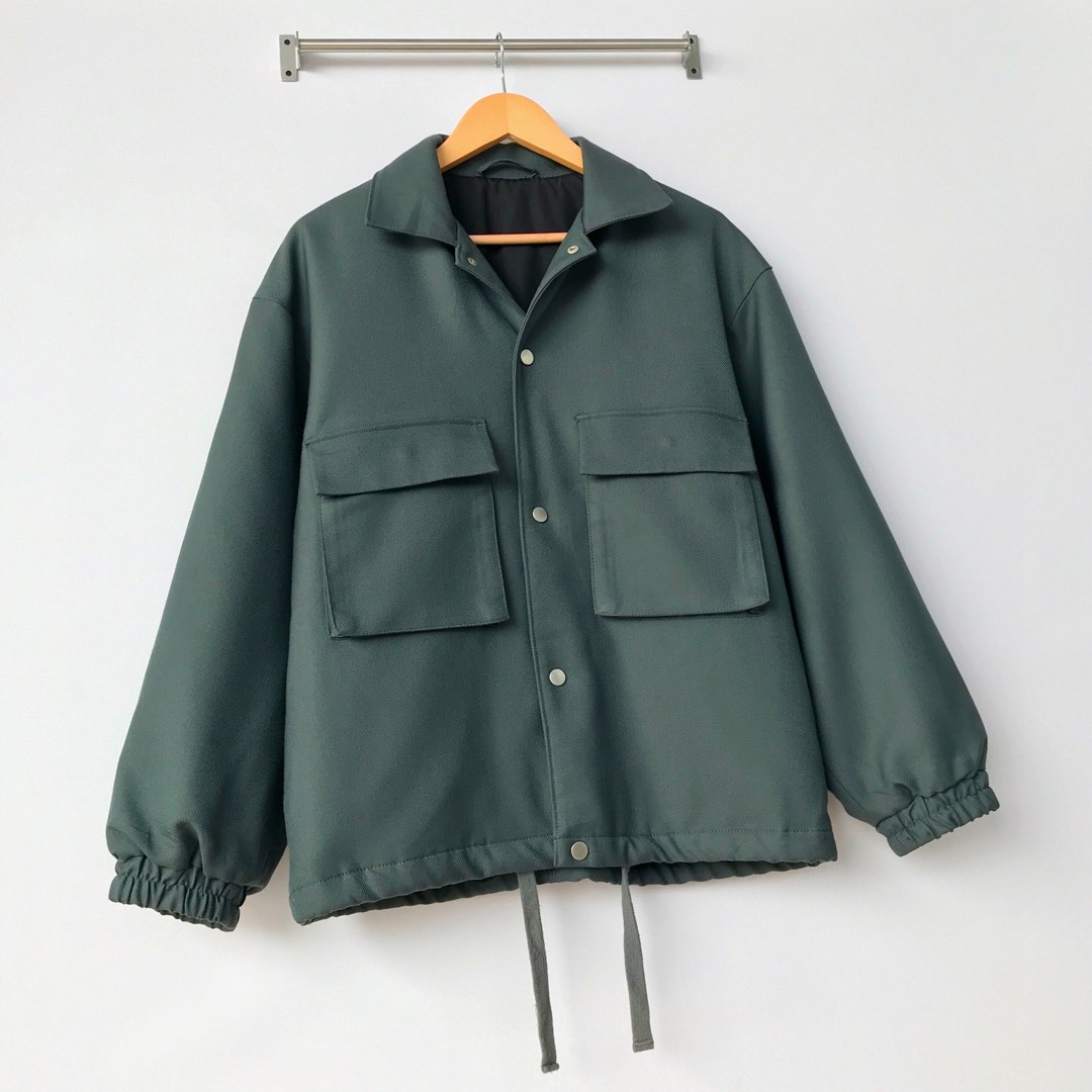 Jaket GU by UNIQLO Work Jacket Original Hybrid Coach Jacket Oversize ...
