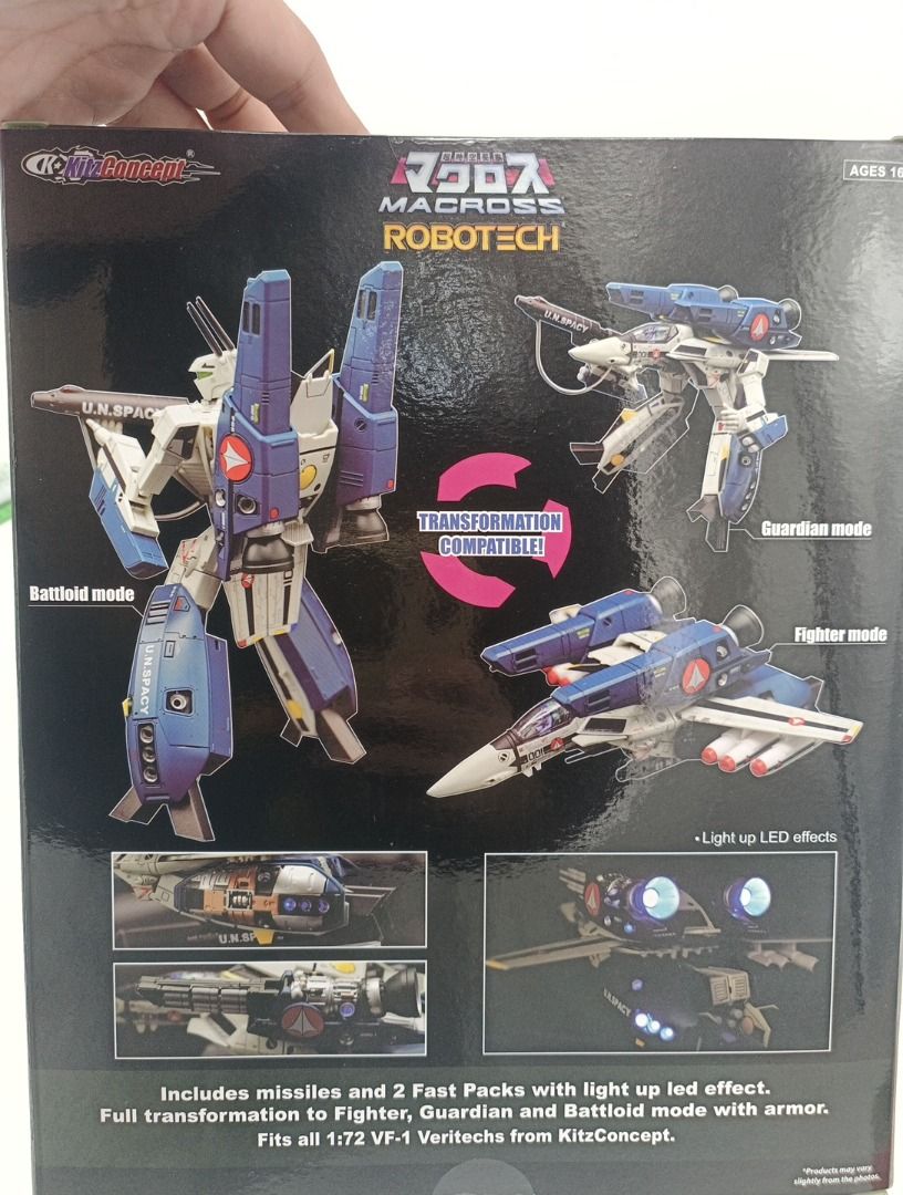 KitzConcept Macross Robotech VF-1 Fast Pack Armor Version 2, Hobbies ...