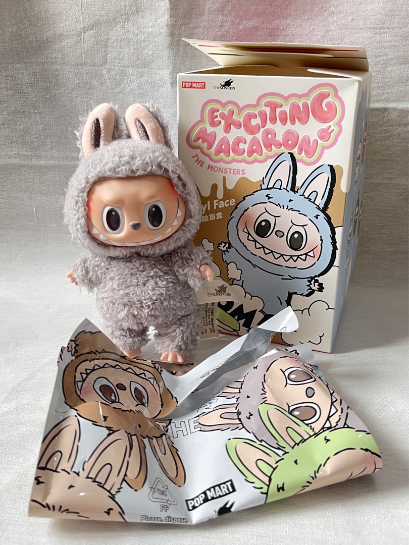 LABUBU EXCITING MACARON PRELOVED - SESAME BEAN, Toys & Collectibles ...