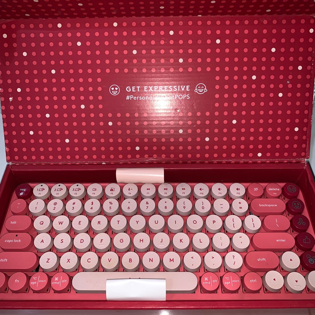 Logitech POP keys keyboard wireless mechanical compact emoji keys ...