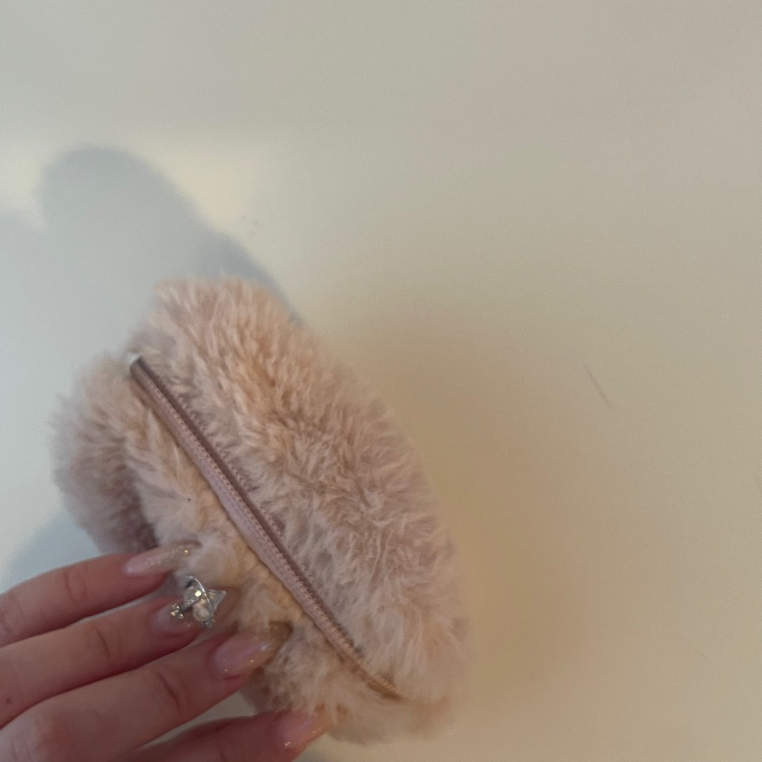 Lovisa Pink Cute Coquette Light Pink Pouch Bag Tiny Bag Fluffy Furry ...