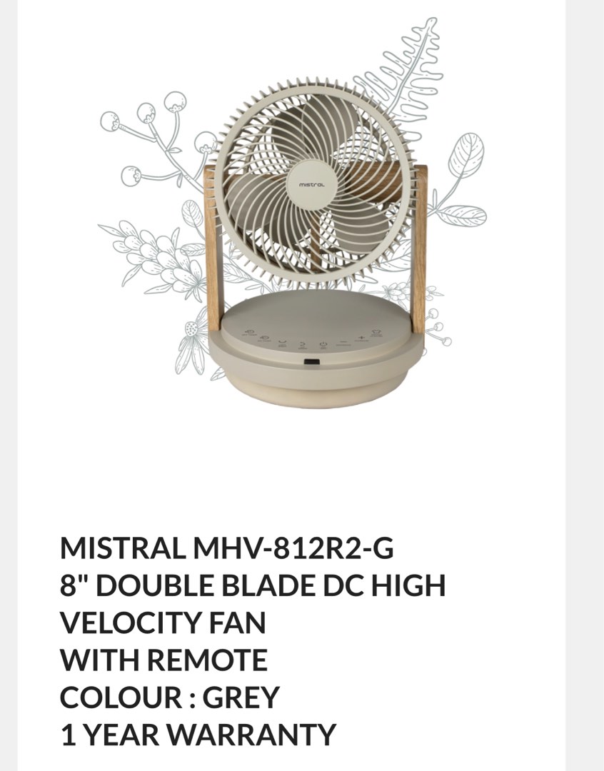 Mistral Velocity Table Fan, Furniture & Home Living, Lighting & Fans ...