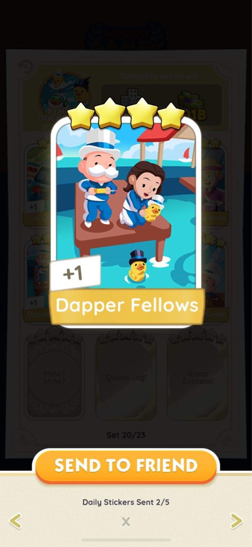 Monopoly Go Stickers Dapper Fellows, Video Gaming, Video Games, Others ...