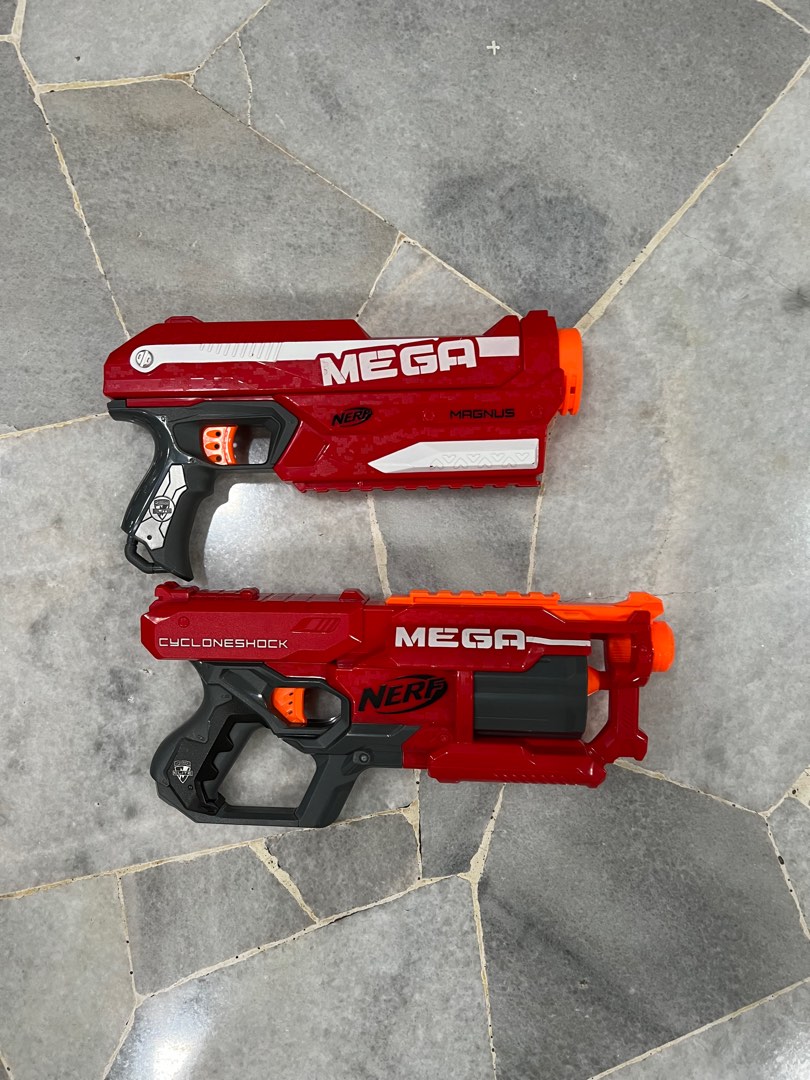 NERF MEGA Magnus + Cycloneshock, Hobbies & Toys, Toys & Games on Carousell