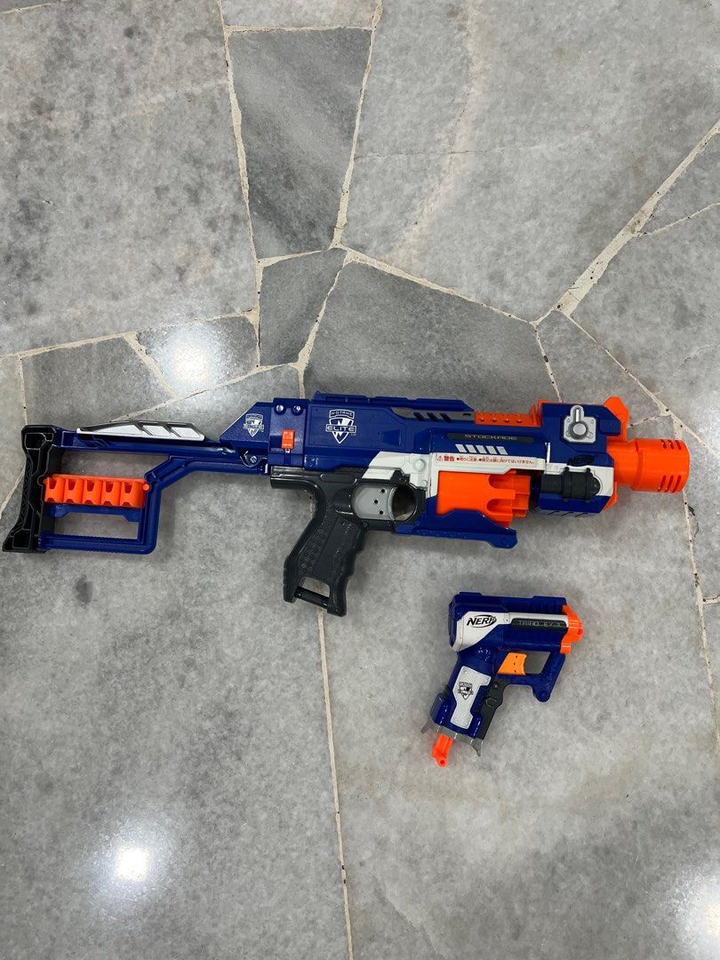 NERF Stockade + Triad, Hobbies & Toys, Toys & Games on Carousell