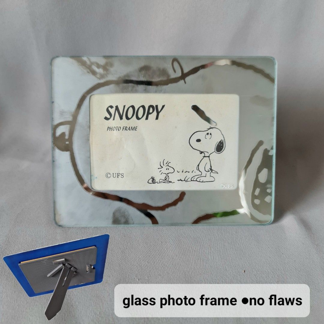 Peanuts Snoopy Glass Photo Frame, Furniture & Home Living, Home Decor ...