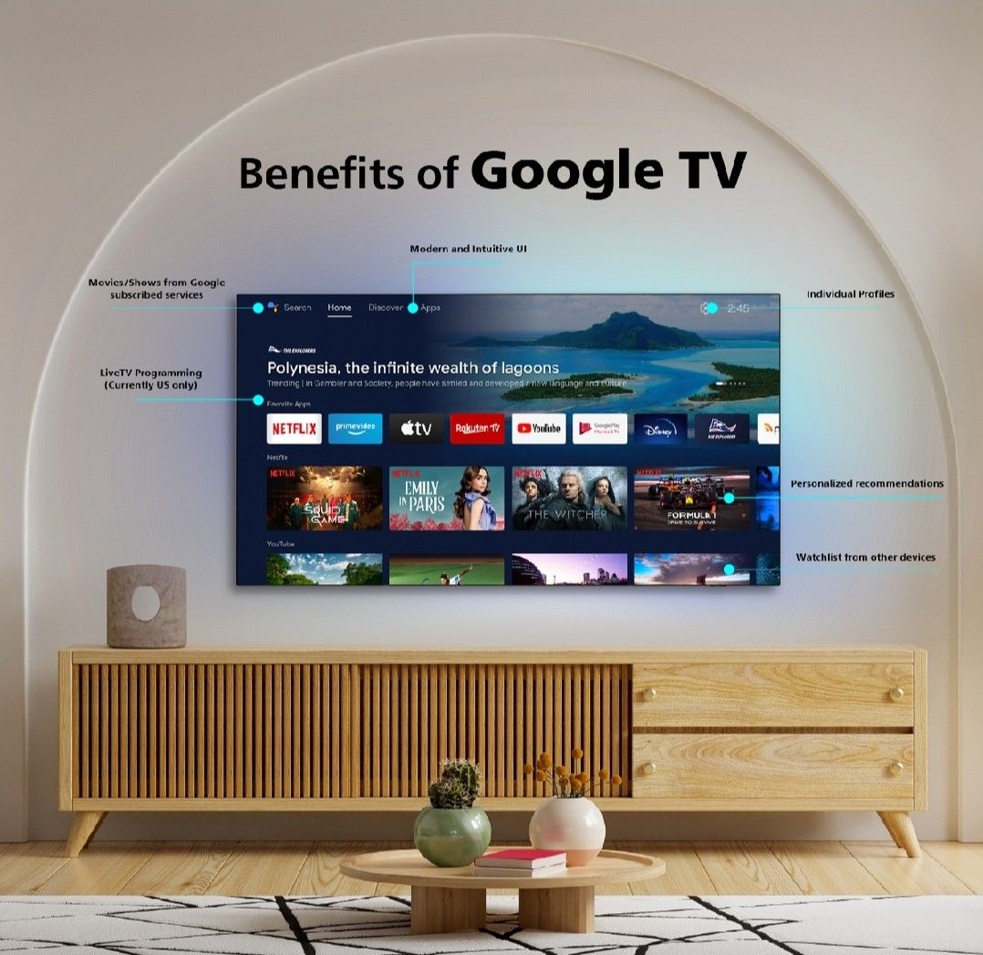 PHILIPS 4K UHD LED 55" Android TV, TV & Home Appliances, TV ...