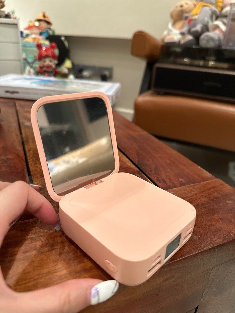 Pop mart Minico hand made power bank with mirror, Hobbies & Toys, Toys ...