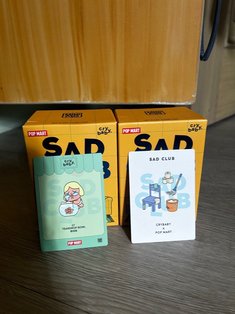 PopMart Cry Baby Sad Club, Hobbies & Toys, Toys & Games on Carousell