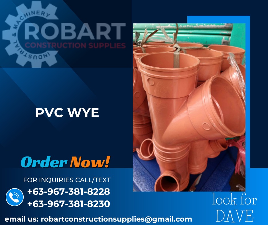 PVC WYE, Commercial & Industrial, Construction Tools & Equipment on ...