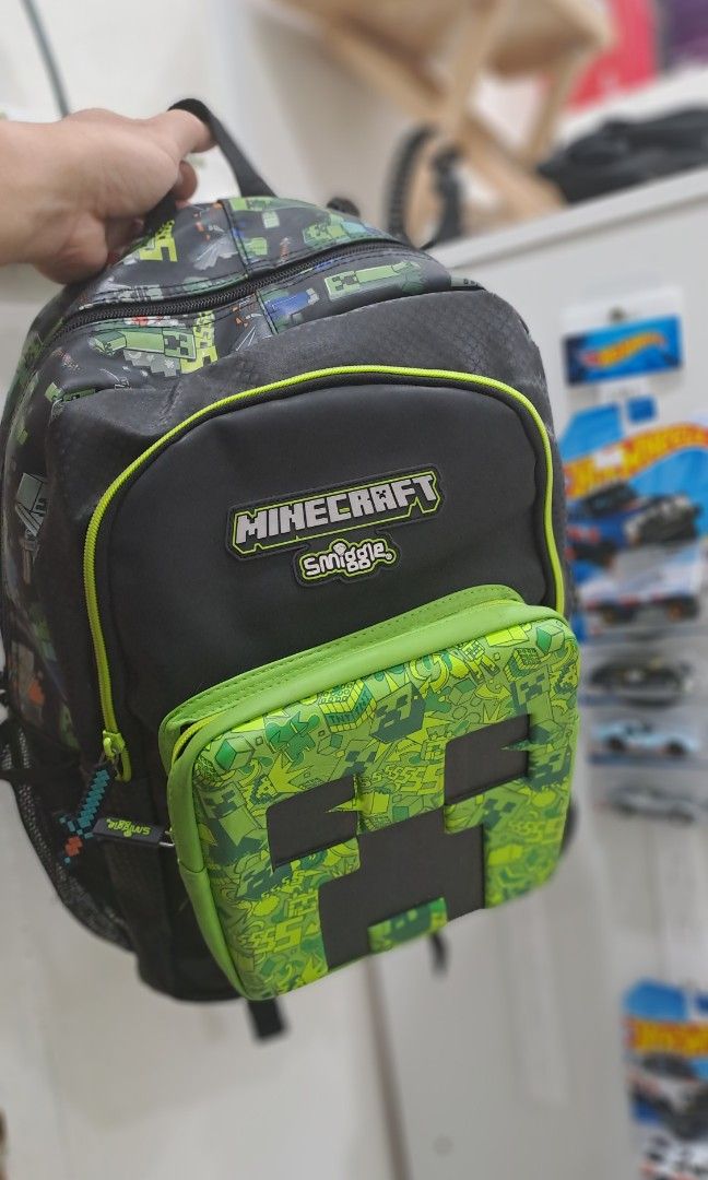 School Bag . Smiggle . Minecraft, Men's Fashion, Bags, Backpacks on ...