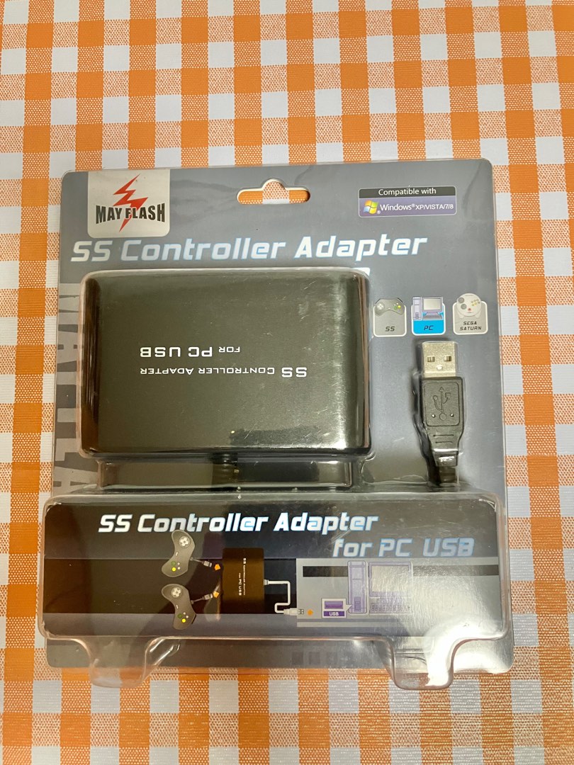 Sega saturn 專用 單人 雙人 大手制 轉換器 轉 usb pc game 街機 mame 模擬器, 興趣及遊戲, 玩具 & 遊戲類 ...