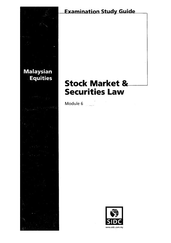 SIDC Module 6 & 7 Text Book and Examination Sample Question Set ...