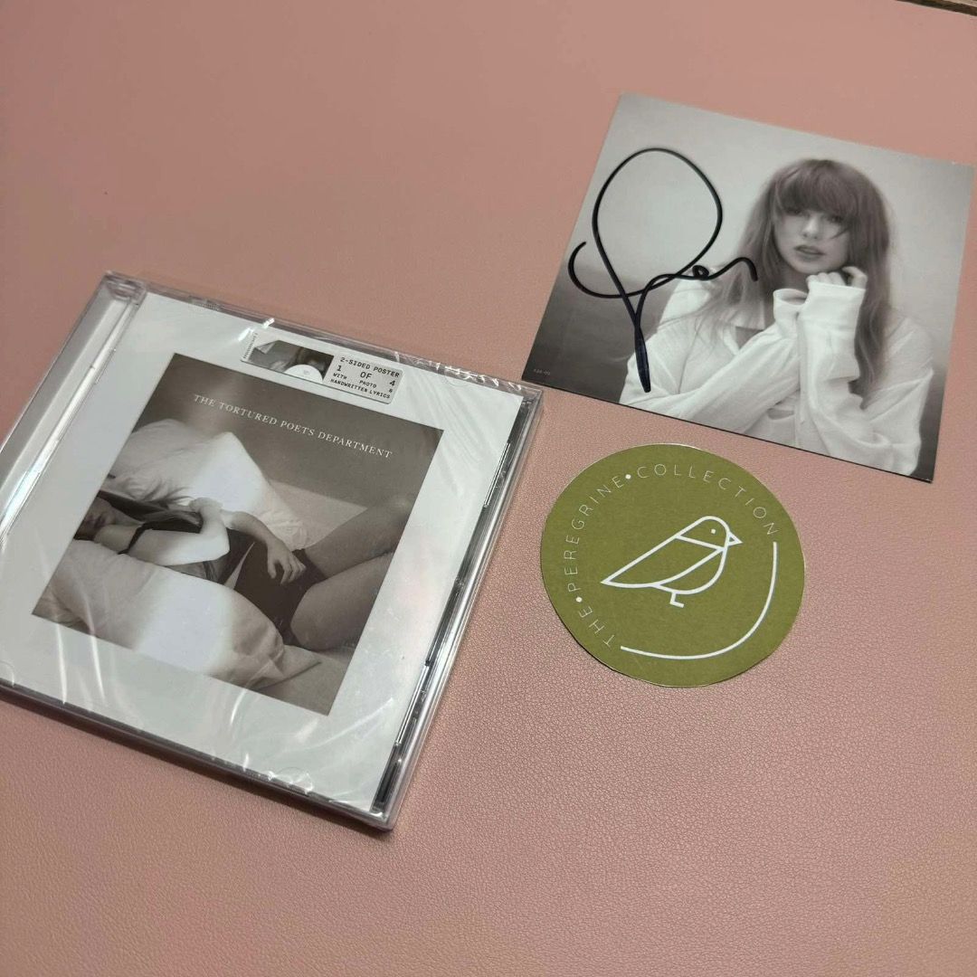 Signed Taylor Swift TTPD CD The Tortured Poets Department, Hobbies ...