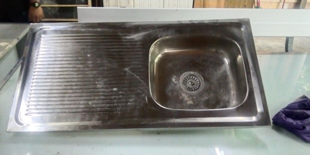 sinki aluminium sink kitchen, Furniture & Home Living, Bathroom ...