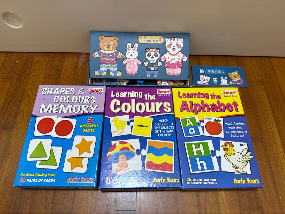 (All 4) Smart Games - Puzzles. Shapes. Colours and Alohabets, Hobbies ...