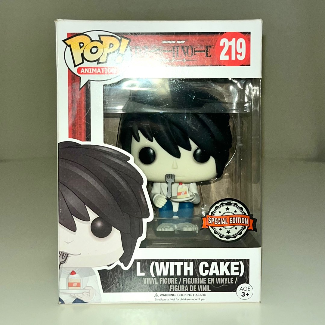 [rare, vaulted] L with cake special edition funko pop (t. death note ...