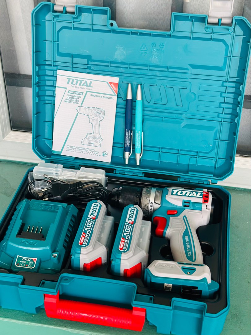 TOTAL Impact Drill (Brushless), Furniture & Home Living, Home ...