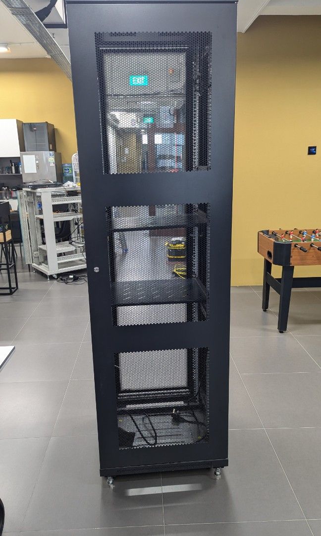 Toten 42u Server Rack, Furniture & Home Living, Furniture, Shelves, Cabinets & Racks on Carousell