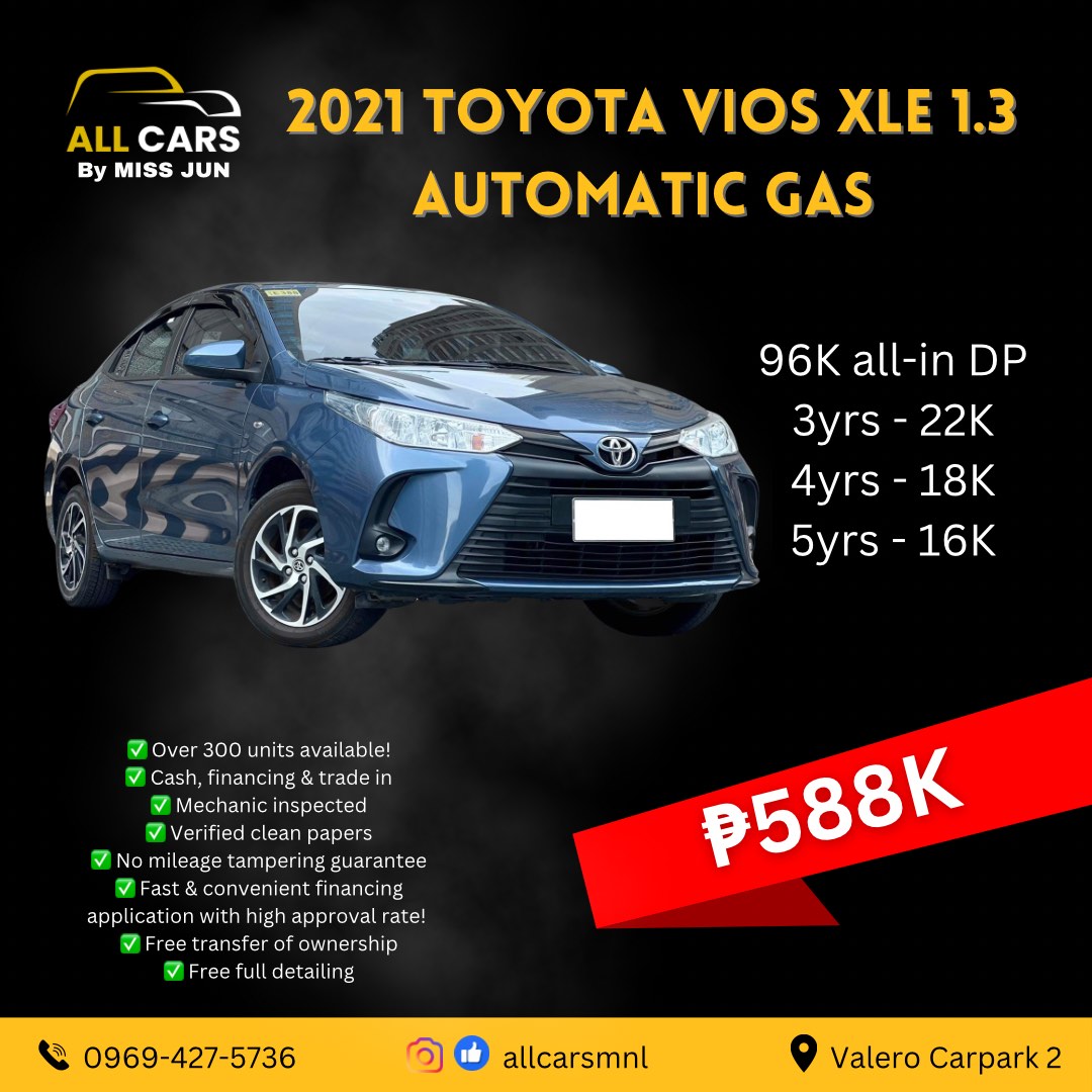 Toyota Vios 1.3 XLE Auto, Cars for Sale, Used Cars on Carousell