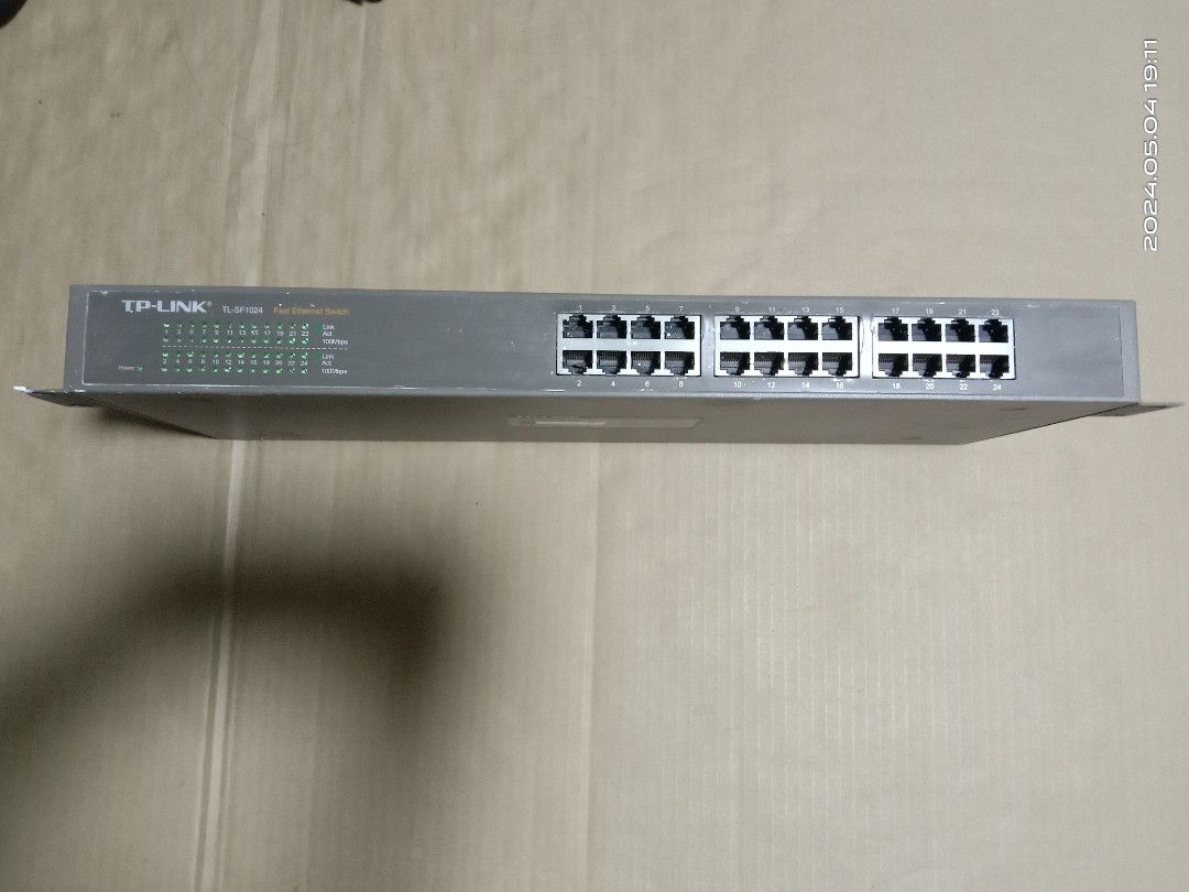 TP Link network switch 24 Port (Used), Computers & Tech, Parts ...