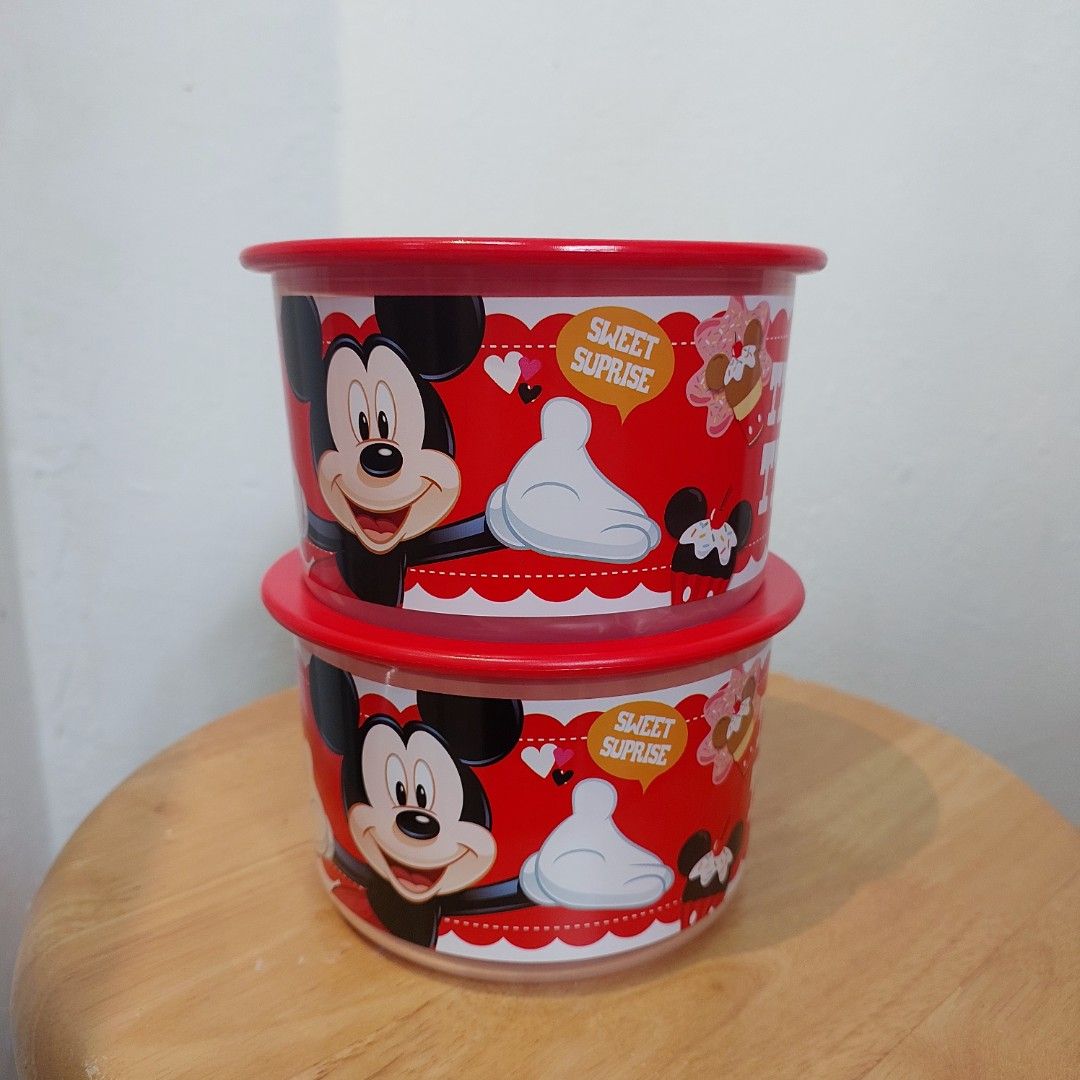 Tupperware Disney One Touch OT Topper Junior 600ml (2), Furniture ...