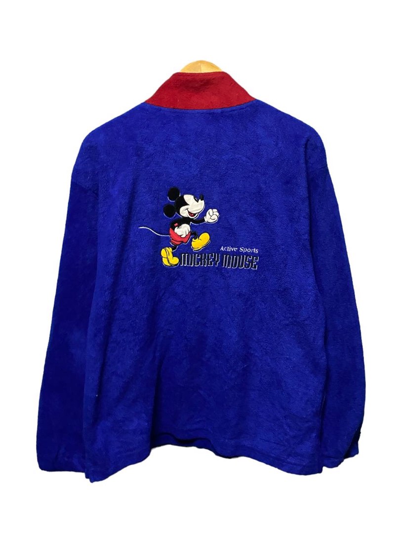 Vintage Mickey Mouse Half zipper, Men's Fashion, Coats, Jackets and ...