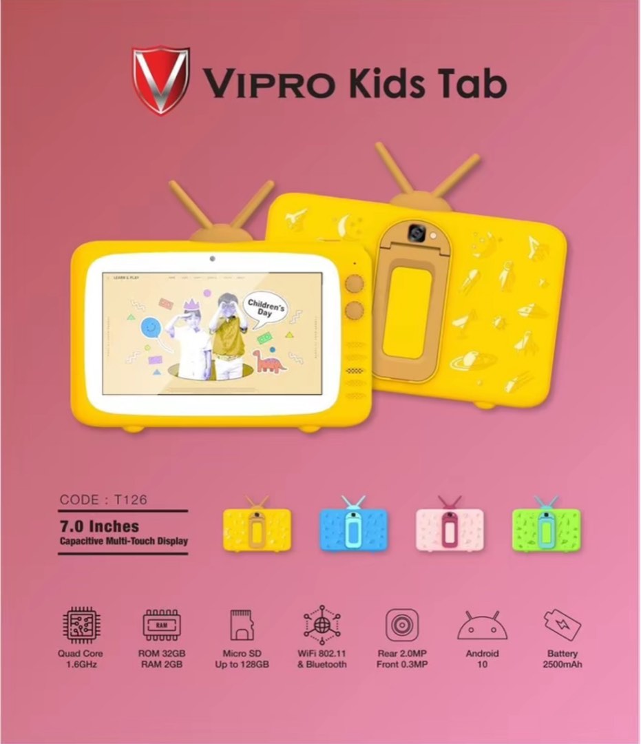 Vipro Kids Android Tablet, Hobbies & Toys, Toys & Games on Carousell