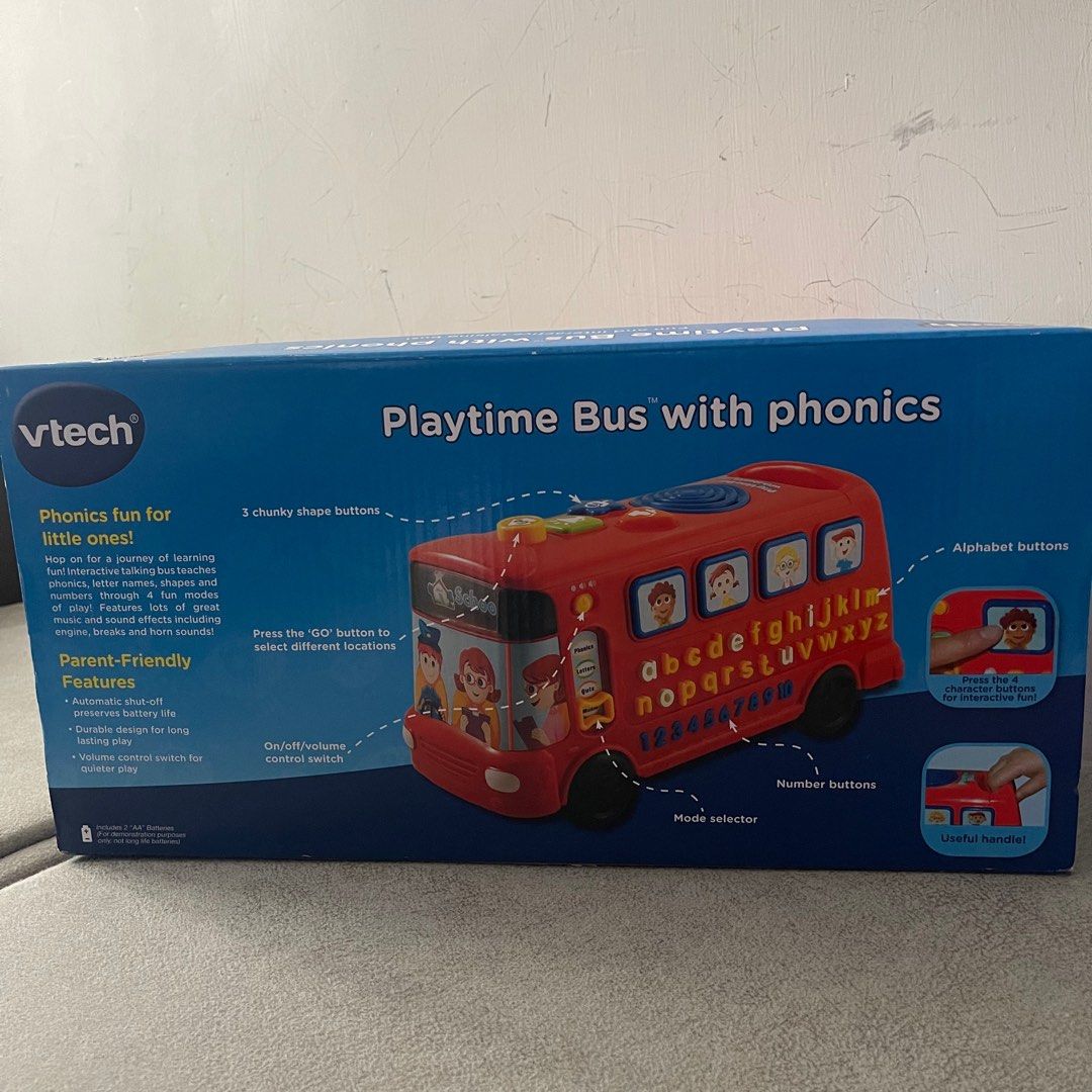 Vtech Playtime Bus with Phonics, 興趣及遊戲, 玩具 & 遊戲類 - Carousell