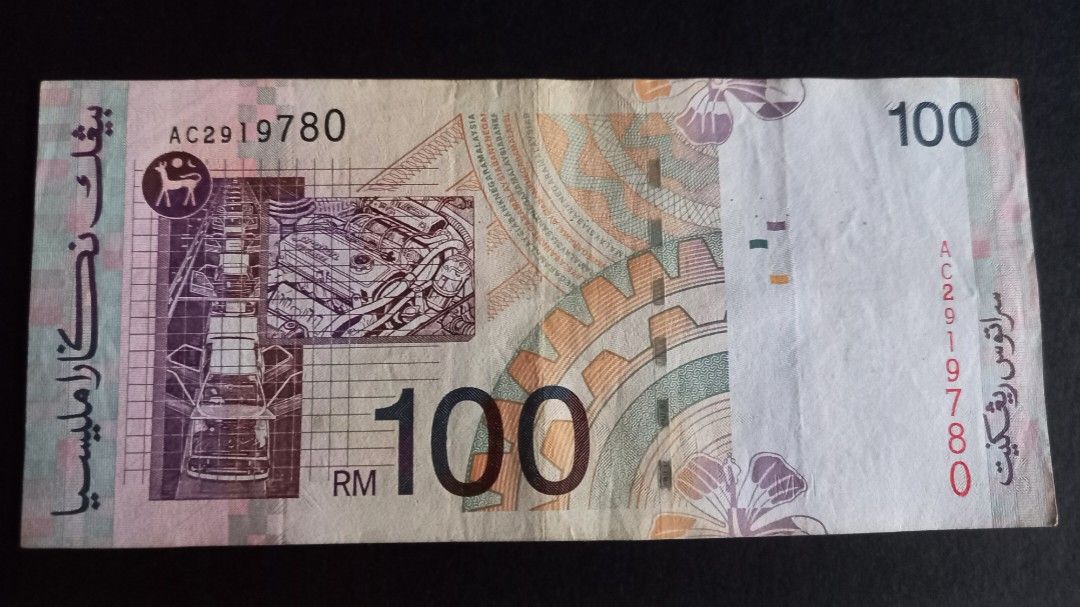 Wang Kertas Lama Malaysia RM100.00 Ahmad Don Banknote, Hobbies & Toys ...