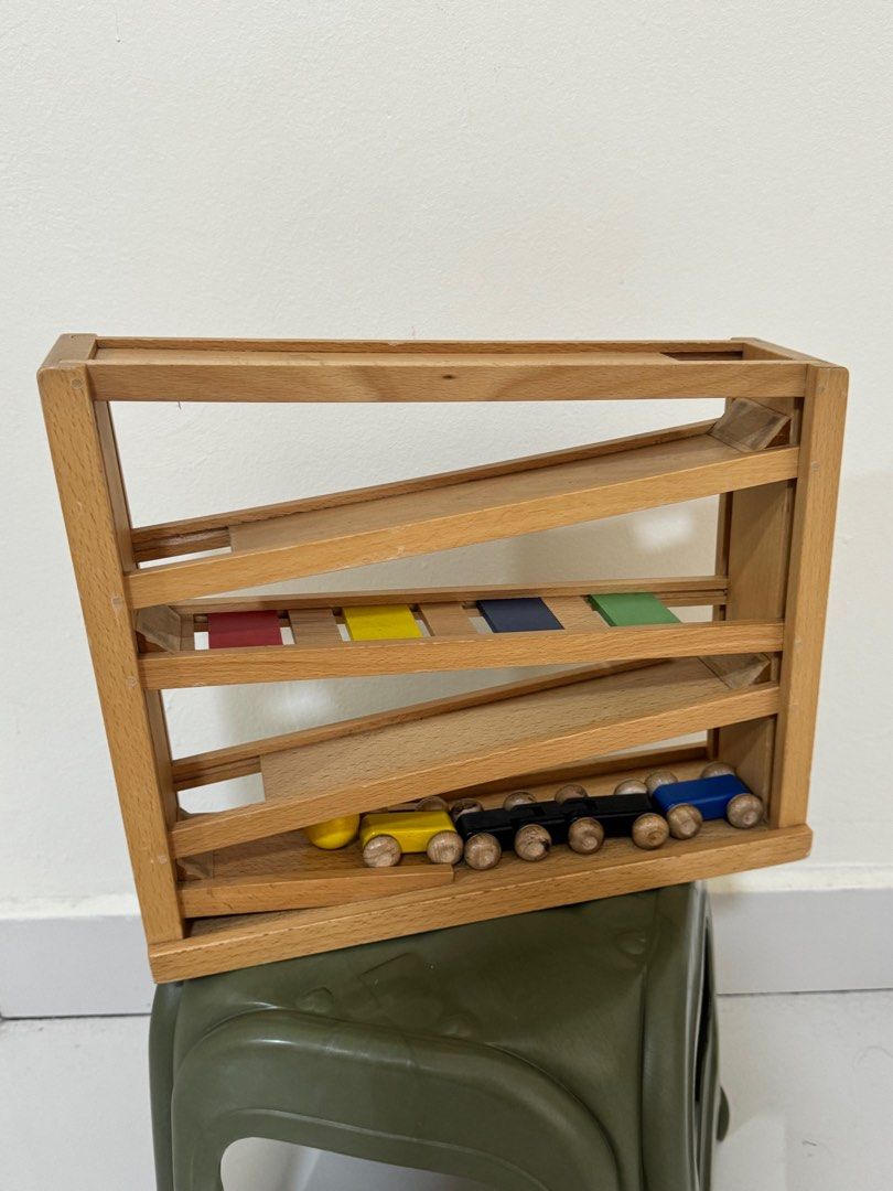 Wooden Ramp Racer. Race Track for Toddlers., Hobbies & Toys, Toys ...