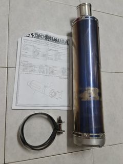 Yoshimura Titanium Blue Full Exhaust System, Motorcycles on Carousell