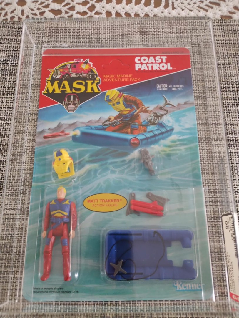 1986 MASK Matt Trakker Coast Patrol MOC SEALED Vintage AFA 90, Hobbies ...