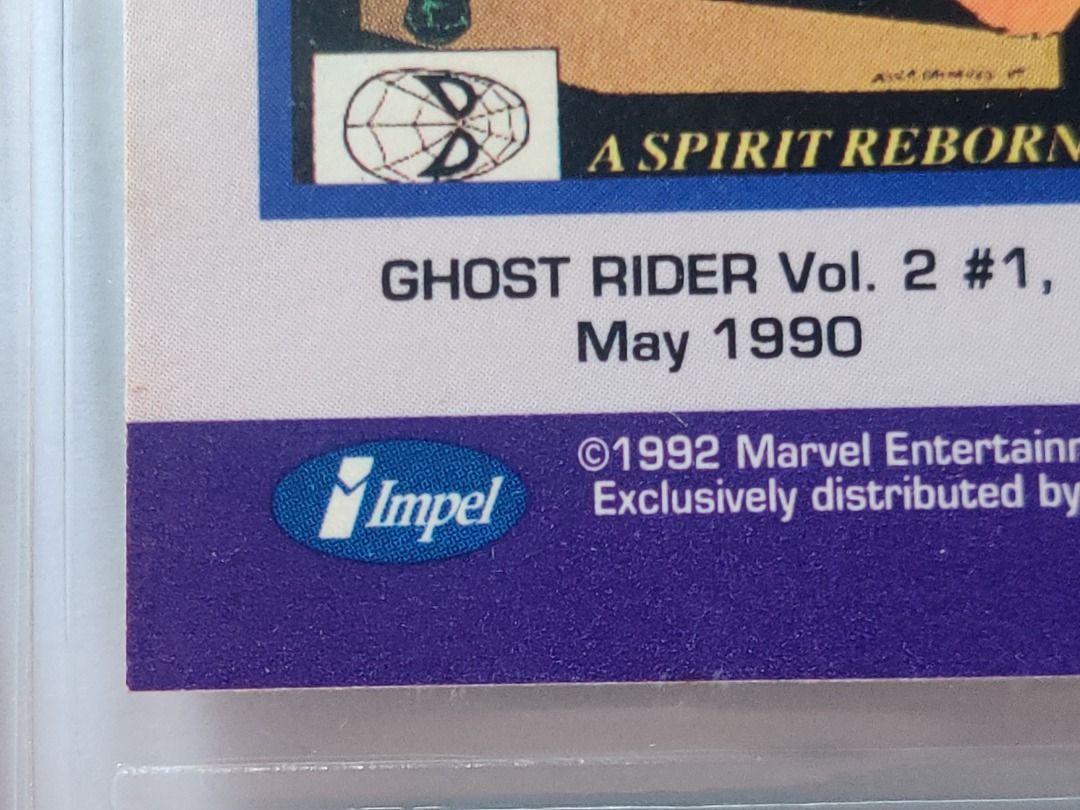 1992 Impel Marvel Universe Series 3 The Origin of Ghost Rider, Hobbies ...