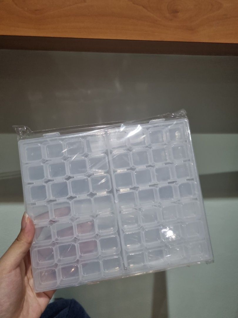 56 Grid Transparent Organizer, Hobbies & Toys, Stationery & Craft ...