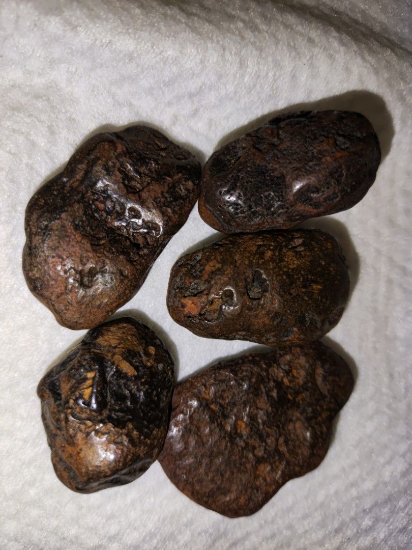 5 pieces Thunder Stone from West Malaysia Mountain / Asli Collection ...