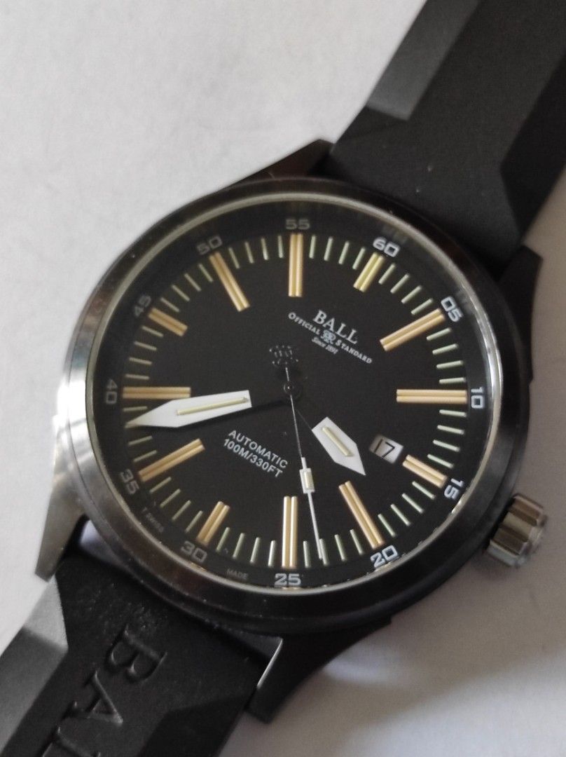 原裝 BALL Fireman Night Train Automatic PVD 自動手錶 波爾 Watch, 男裝, 手錶及配件, 手錶 ...