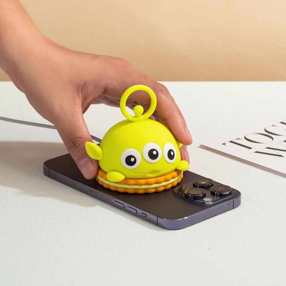迪士尼 Disney 三眼系列餅乾造型磁吸充 Alien series Wireless Charging pad (Cookie) Toy ...
