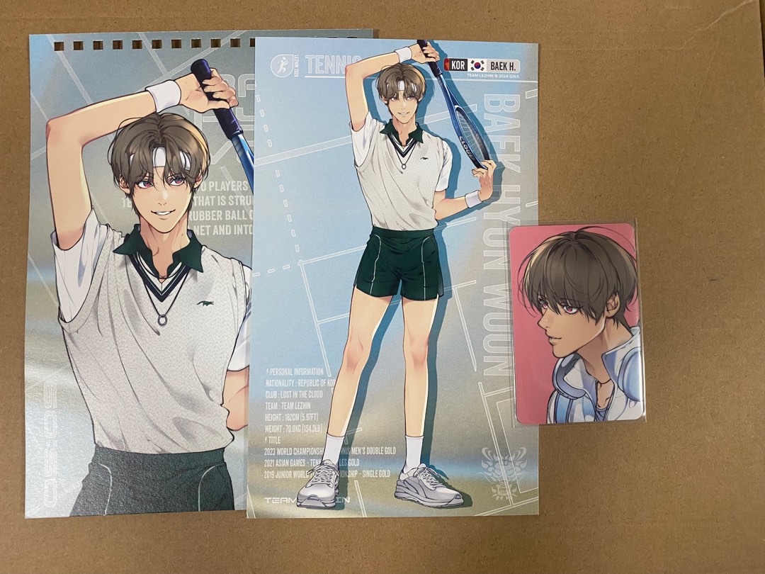 雲端之戀 Lezhin2024月曆台曆 韓漫BL, 預購 - Carousell