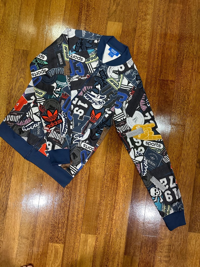 ADIDAS MULTILOGO JACKET, Men's Fashion, Coats, Jackets and Outerwear on ...